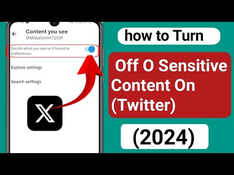 How To Turn Off X (Twitter) Sensitive Content Setting (2024) Turn OfF X ...