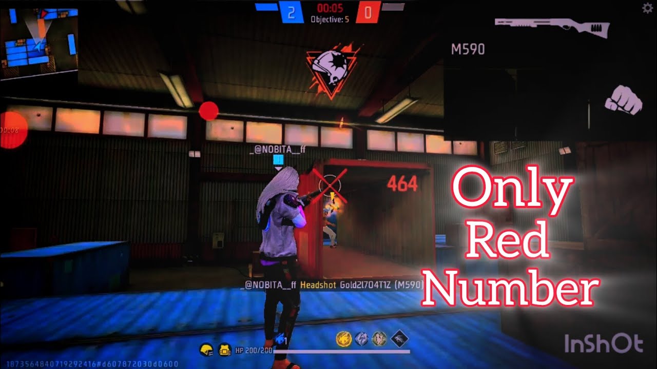 only red number #freefire - YouTube