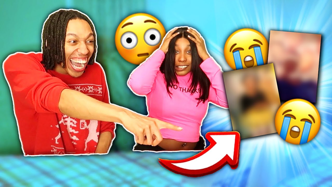 BOYFRIEND REACTS TO OLD PHOTOS OF GIRLFRIEND - YouTube