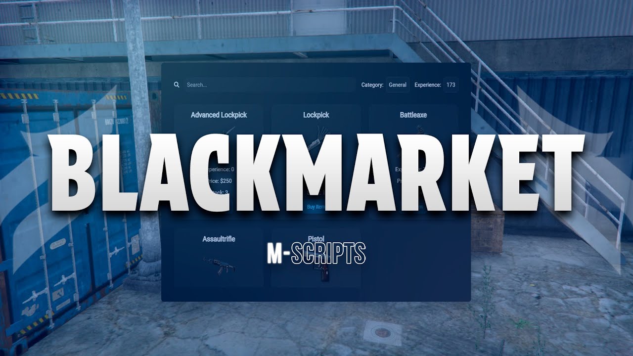[QB/ESX] m-Blackmarket - Real Time Management - Multiple Locations - UI ...