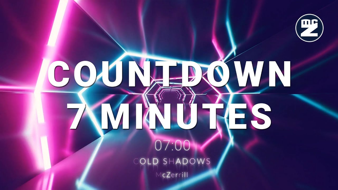 ⏳ 7 Minute Countdown Timer with Music 🎶 | Futuristic Background 🌀 | Cold Shadows – McZerrill ...