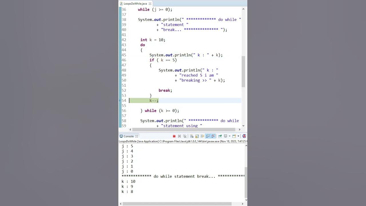 Ipgrayspace Codingjoys Java Loop Do While Debug Mode Youtube