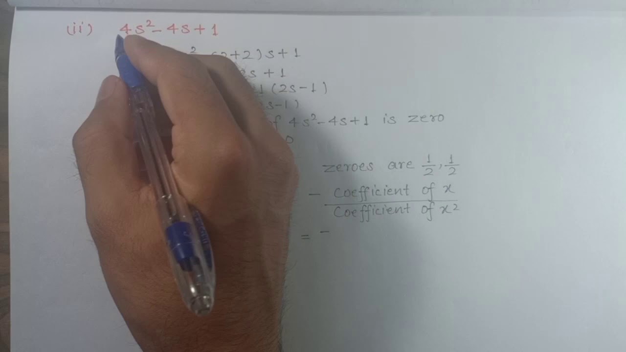 Chapter 2 Ex 2 2 Q 1 ii - YouTube