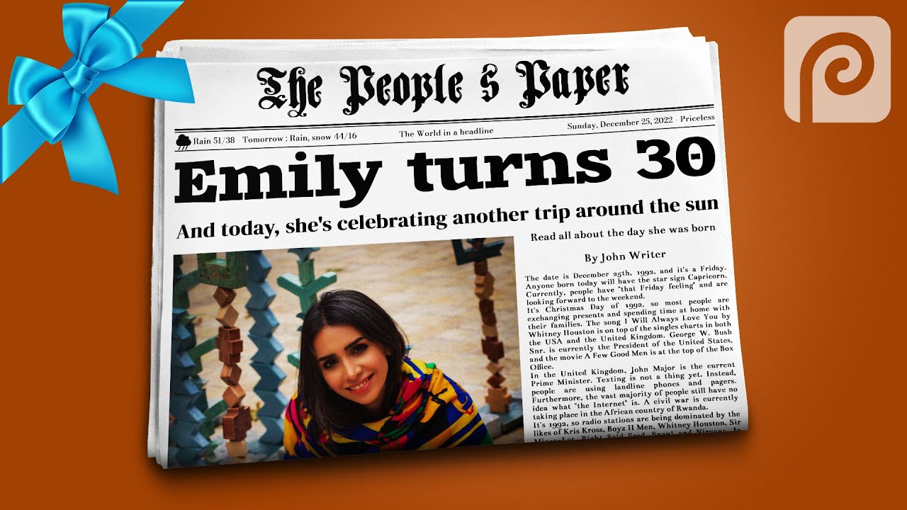 Custom Newspaper Template - Photopea Tutorial - YouTube