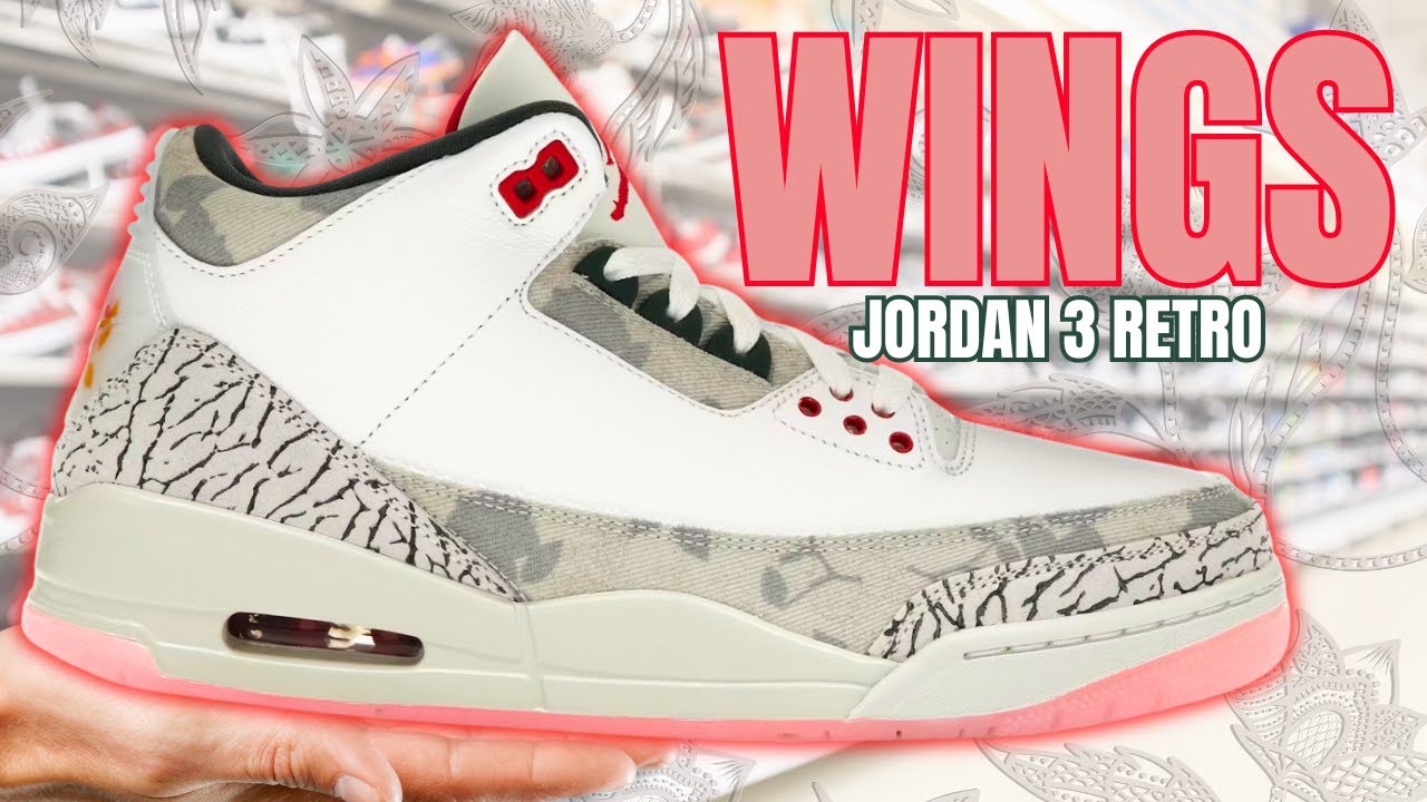 💸💸Jordan 3 Retro Wings (2nd Option) On foot & Review - YouTube
