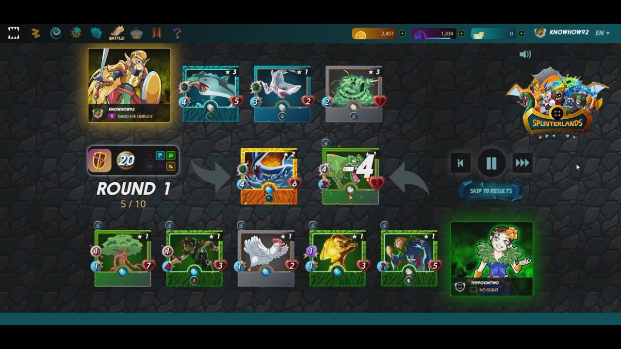 Splinterlands - A "Sneaky" Daily Quest (Gameplay) - YouTube