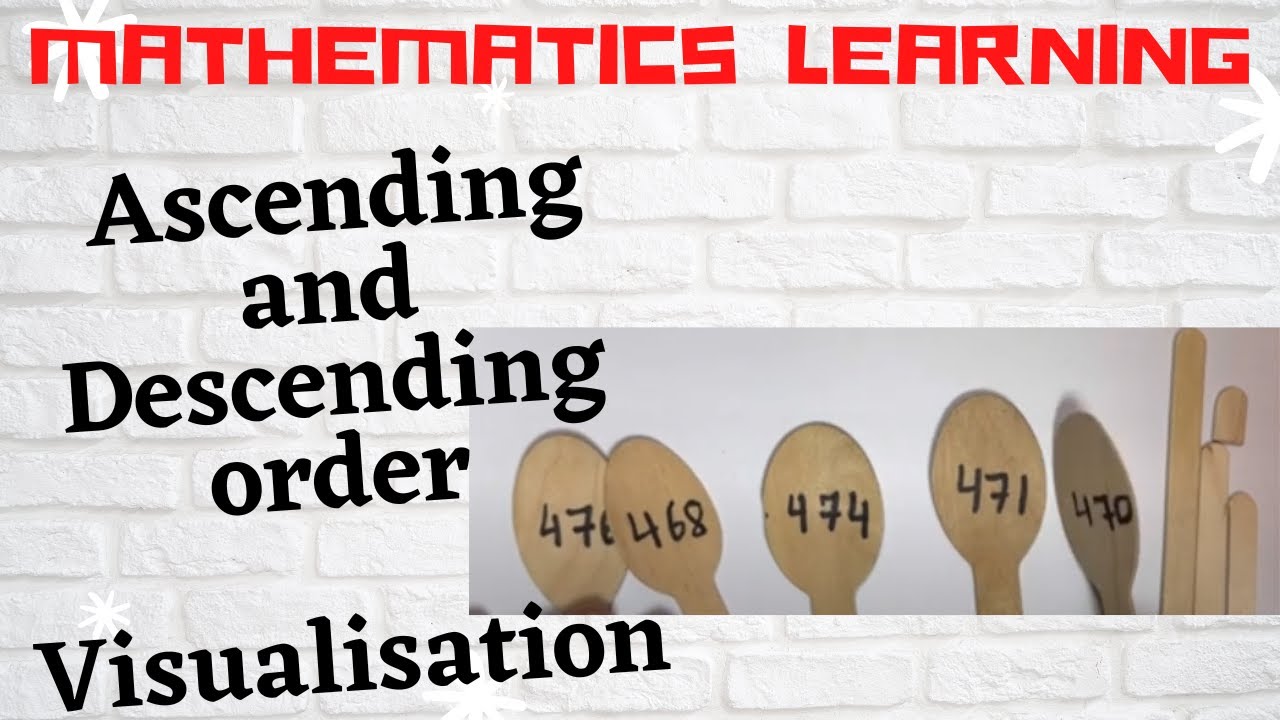 Ascending and Descending order | Elementary Mathematics - YouTube