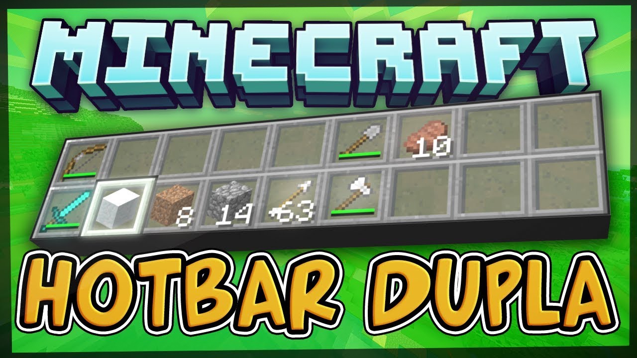 [MINECRAFT MOD] Hotbar Dupla! - Dual Hotbars (reupload) - YouTube