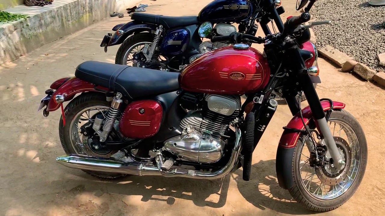 |JAWA 42 COMET RED & NEBULA BLUE NEW Videos Review - YouTube