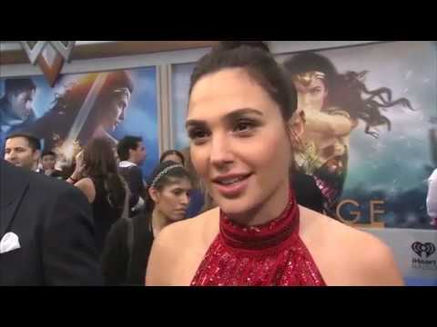 Gal Gadot of Wonder Woman in RED HOT Dress! Giving her Interview