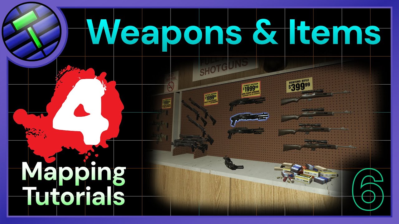 L4D2 Mapping Tutorials #6, Weapons & Items - Qdude - YouTube