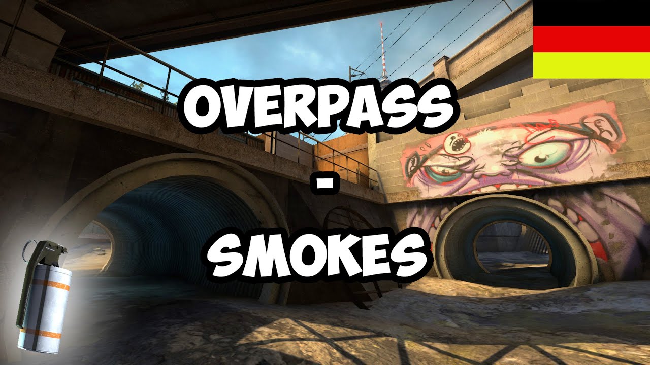 CSGO: Overpass - Smokes (German/Deutsch) - YouTube