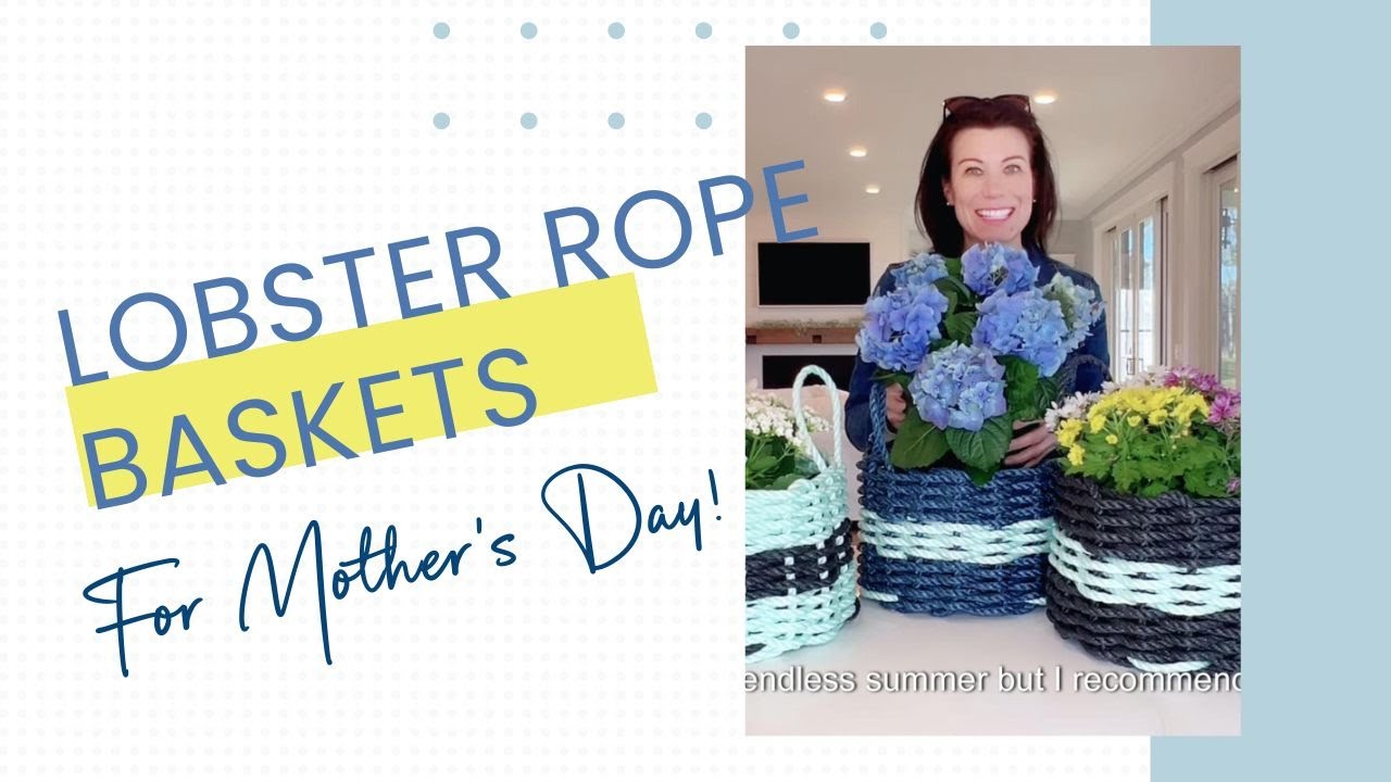 Lobster Rope Basket Gift For Mother's Day from New England Trading Co X ...