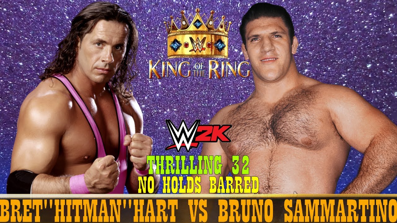 WWE ALL-TIME KING OF THE RING - Bret Hart vs Bruno Sammartino [4TH ...