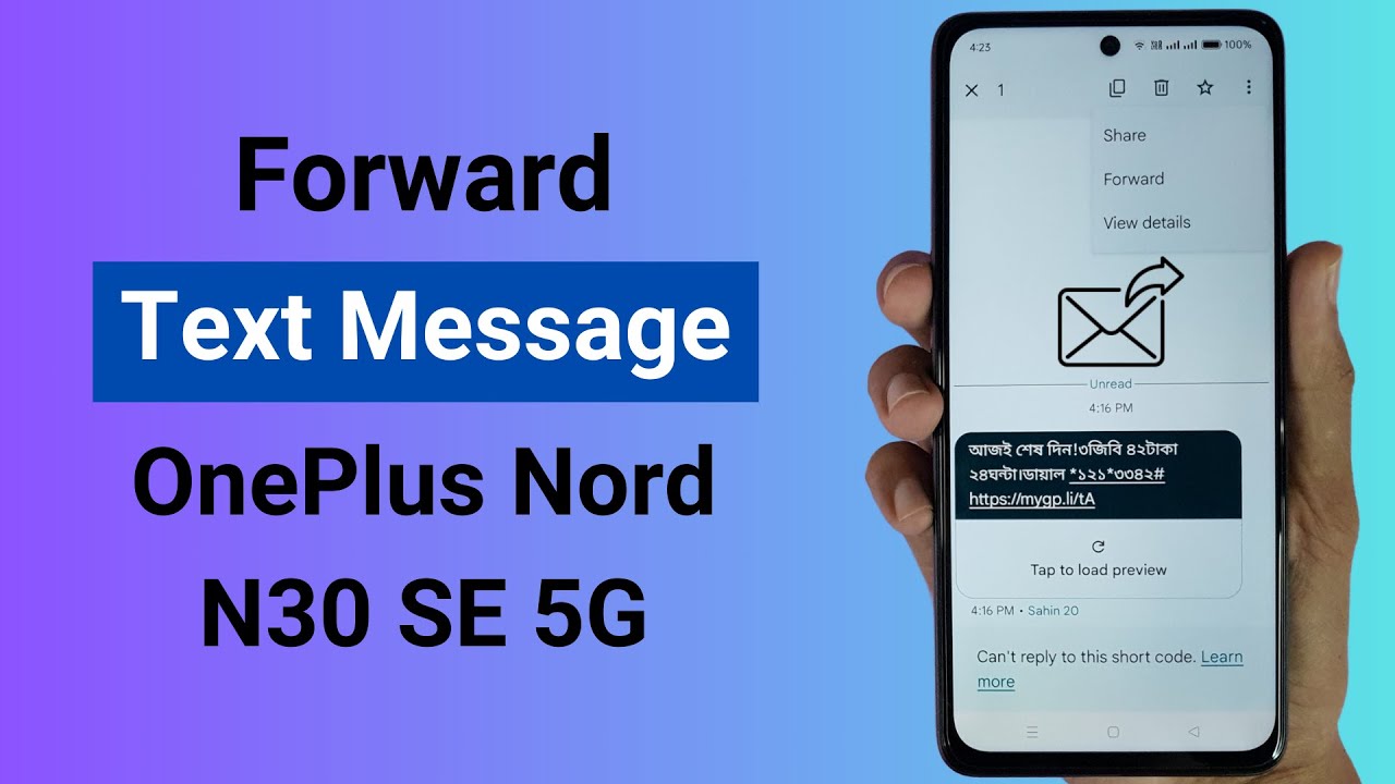 How to Forward Text Message in OnePlus Nord N30 SE 5G - YouTube