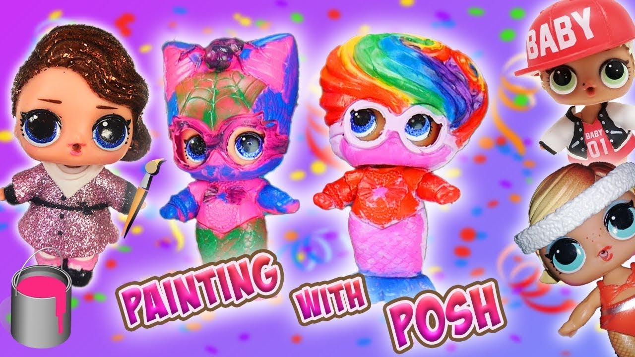 LOL Surprise Dolls Painting with Posh, Beautiful Mermaid and Under ...
