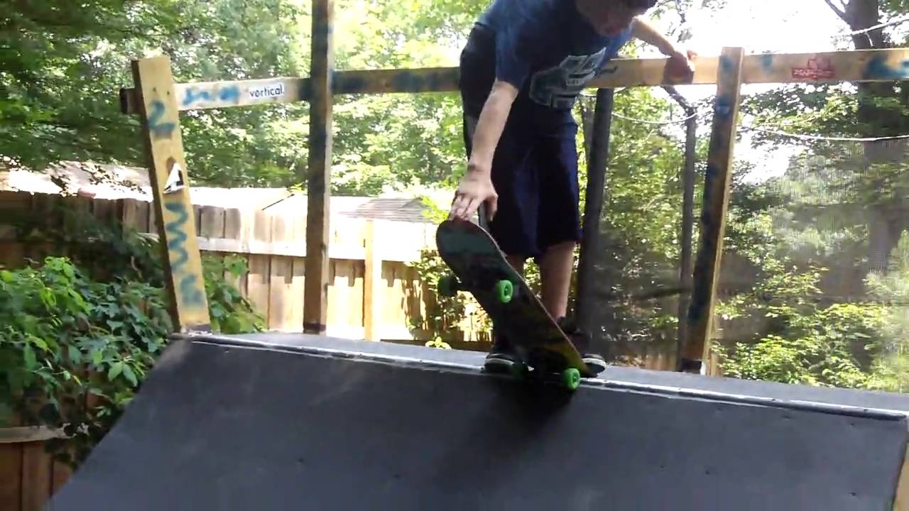 How to frontside axle stall on a skateboard - YouTube