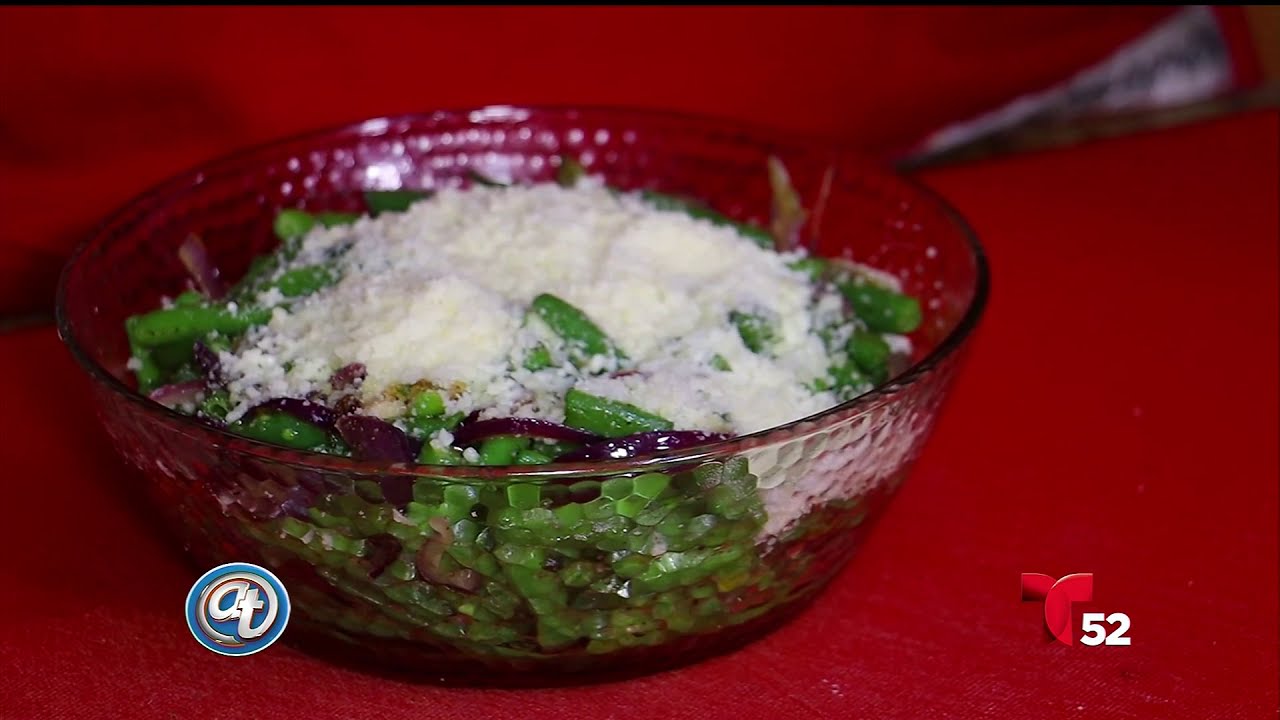 Receta: Ejotes con queso parmesano y ajo | Acceso Total | Telemundo 52 ...