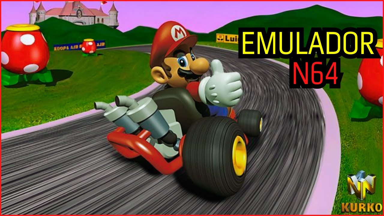 NOOB juega por primera vez MARIO KART 64 con emulador - YouTube