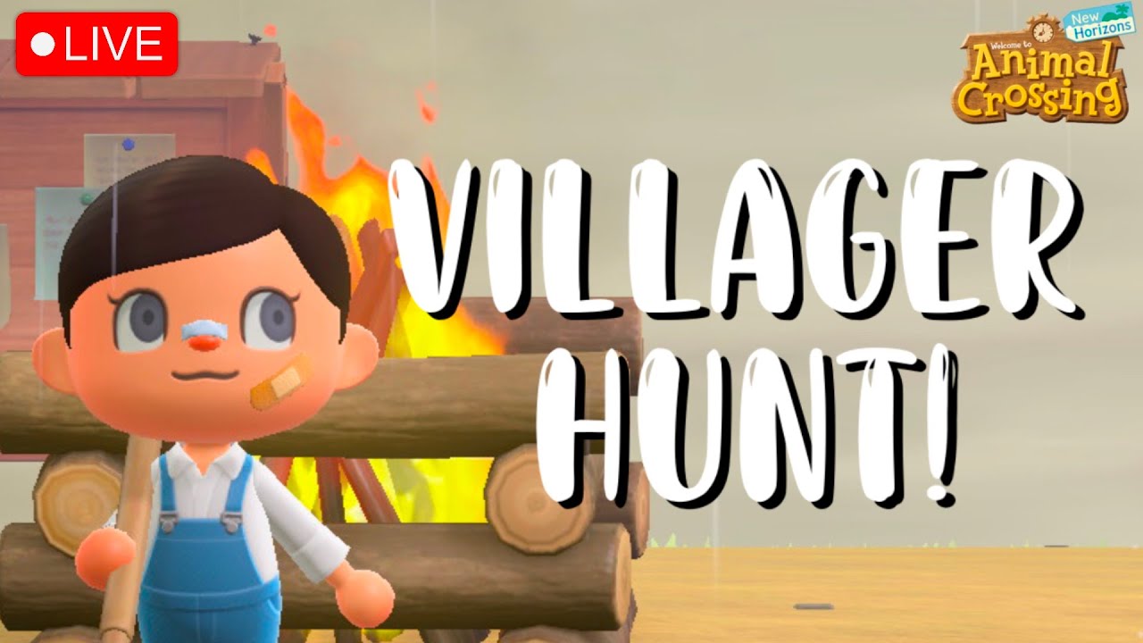 🔴 FIRST THREE VILLAGERS HUNT!!! | Live Stream | Animal Crossing New ...