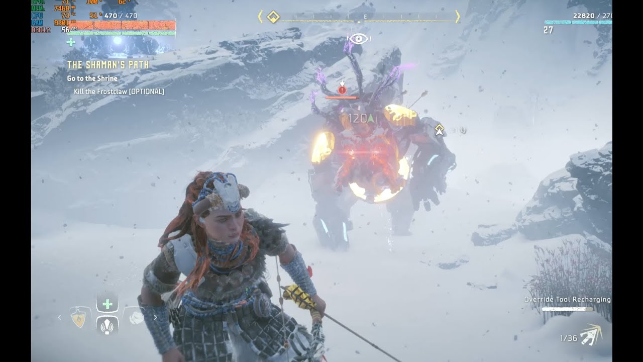 Horizon Zero Dawn Frostclaw Fight 2023 - YouTube