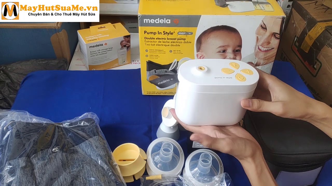 Giới Thiệu Các Phụ Kiện Đi Kèm Máy Hút Sữa Medela Pump Maxflow- Review ...