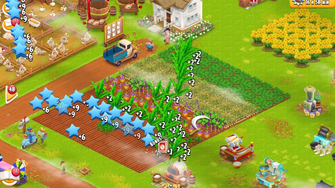 Hay Day Gameplay level 124 | farming, wheating, feeding animals, boat ...