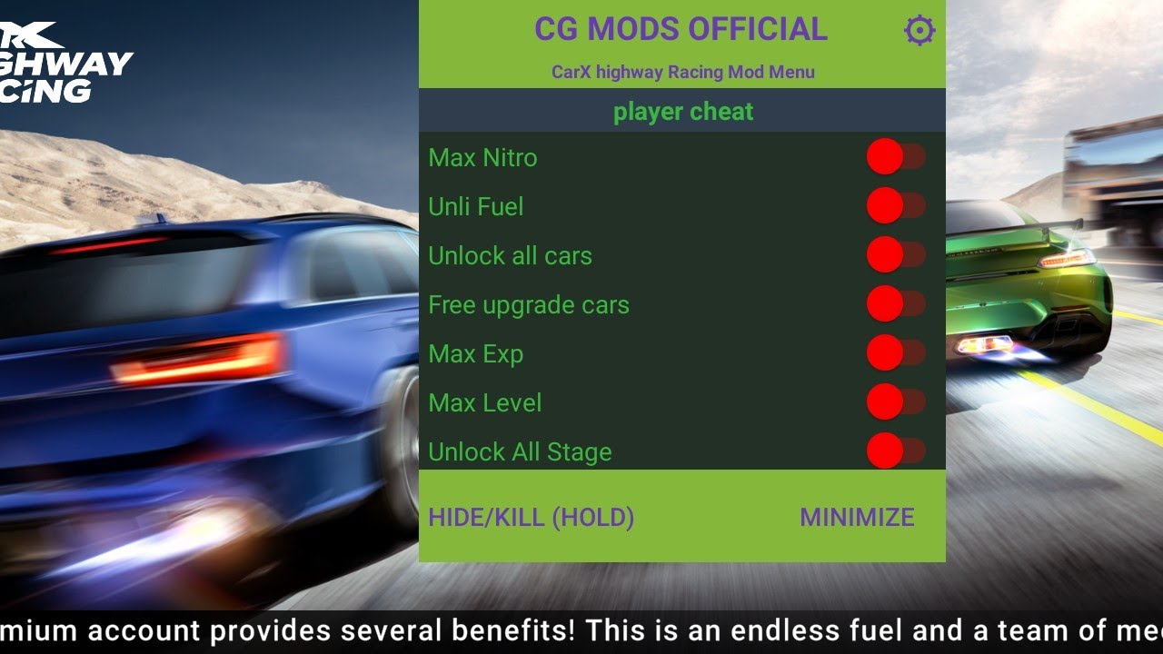 CarX Highway Racing version 1.75.0 mod menu update - YouTube