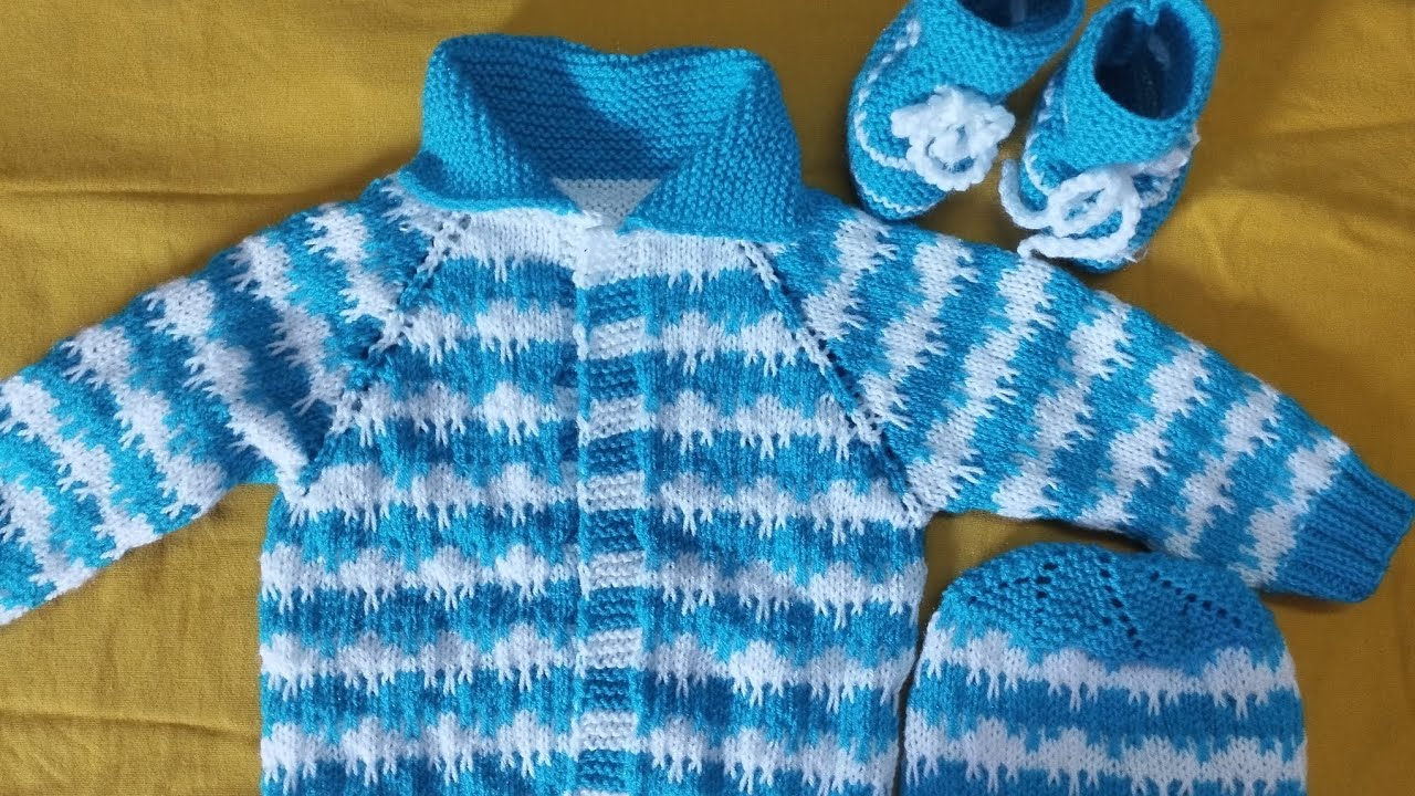 two colour handmade sweater design - YouTube