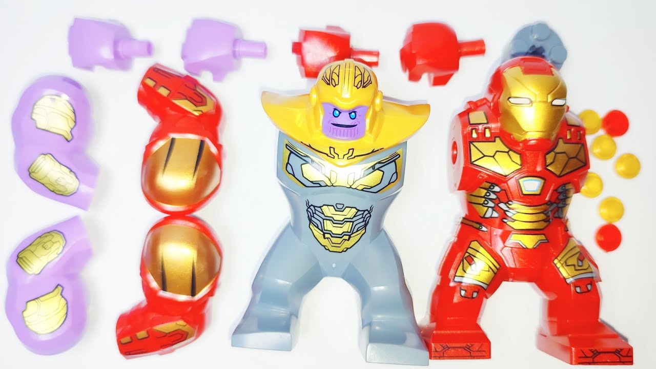 LEGO Marvel Thanos Vs Iron Man | Infinity War Avengers Fight Scene ...