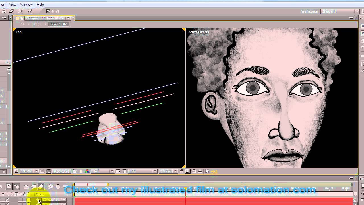 Animated Head Turn in After Effects - YouTube