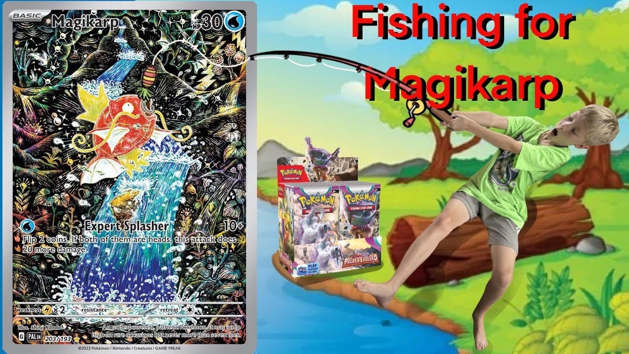 Paldea Evolved Booster Box: Fishing For Magikarp - YouTube