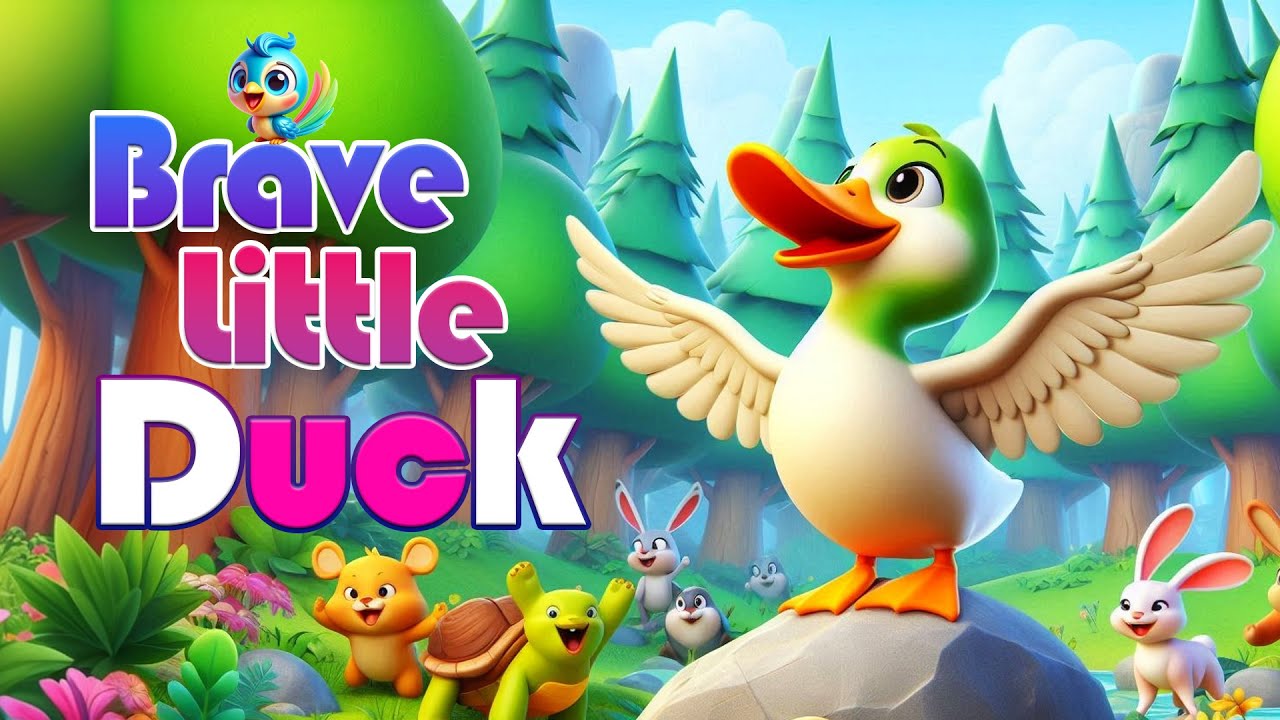 The Brave Little Duck | Fun Animated Nursery Rhyme for Kids | Adventure ...