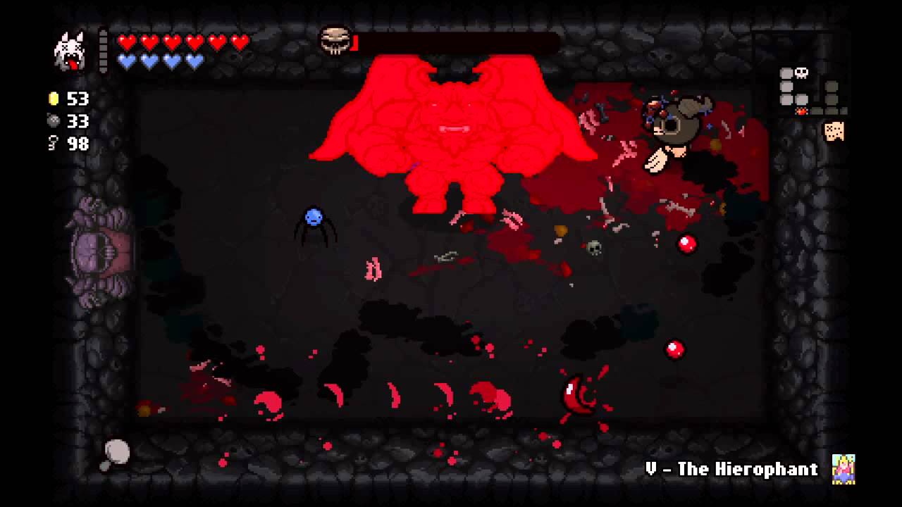 The Binding of Isaac: Rebirth Brimstone +Mom's knife + Spoonbender vs ...