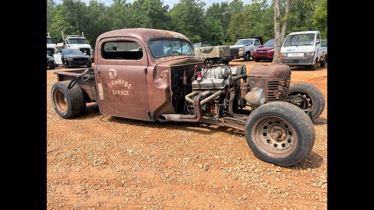 1952 Ford Pickup Truck Rat Rod VN4977 Lot#201 - YouTube
