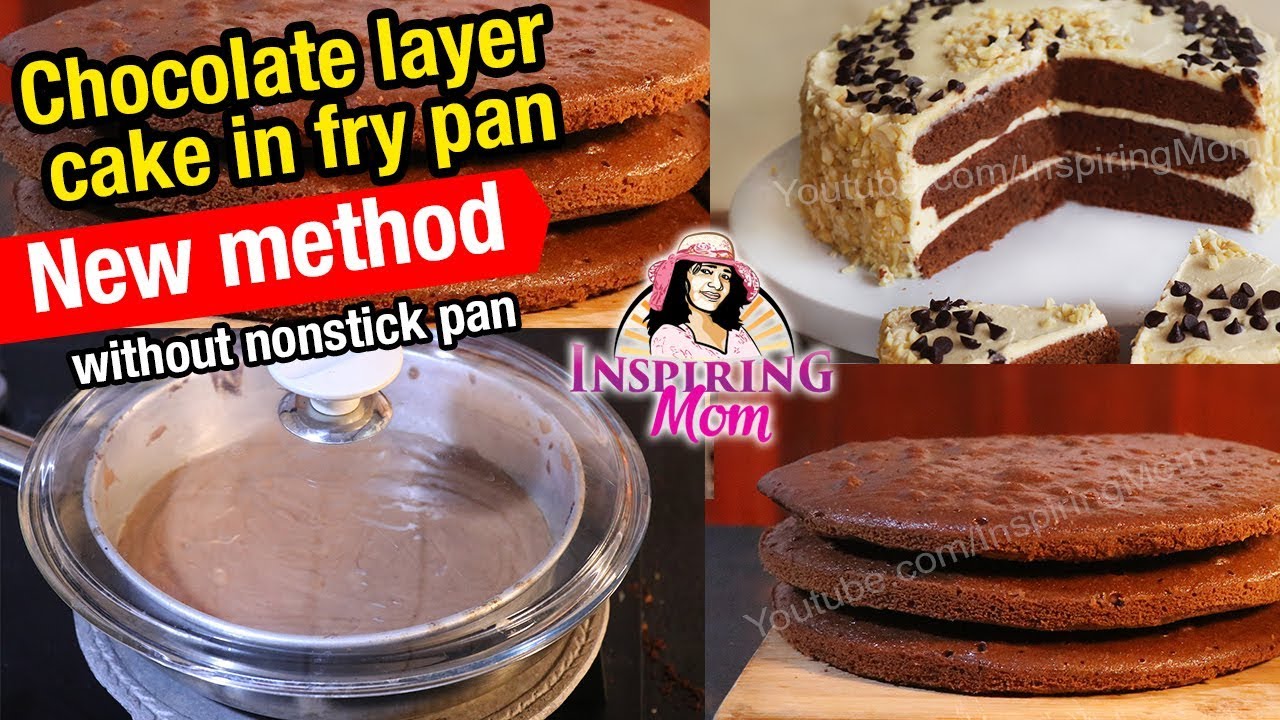 Chocolate cake in fry pan (New method) without nonstick pan | without ...