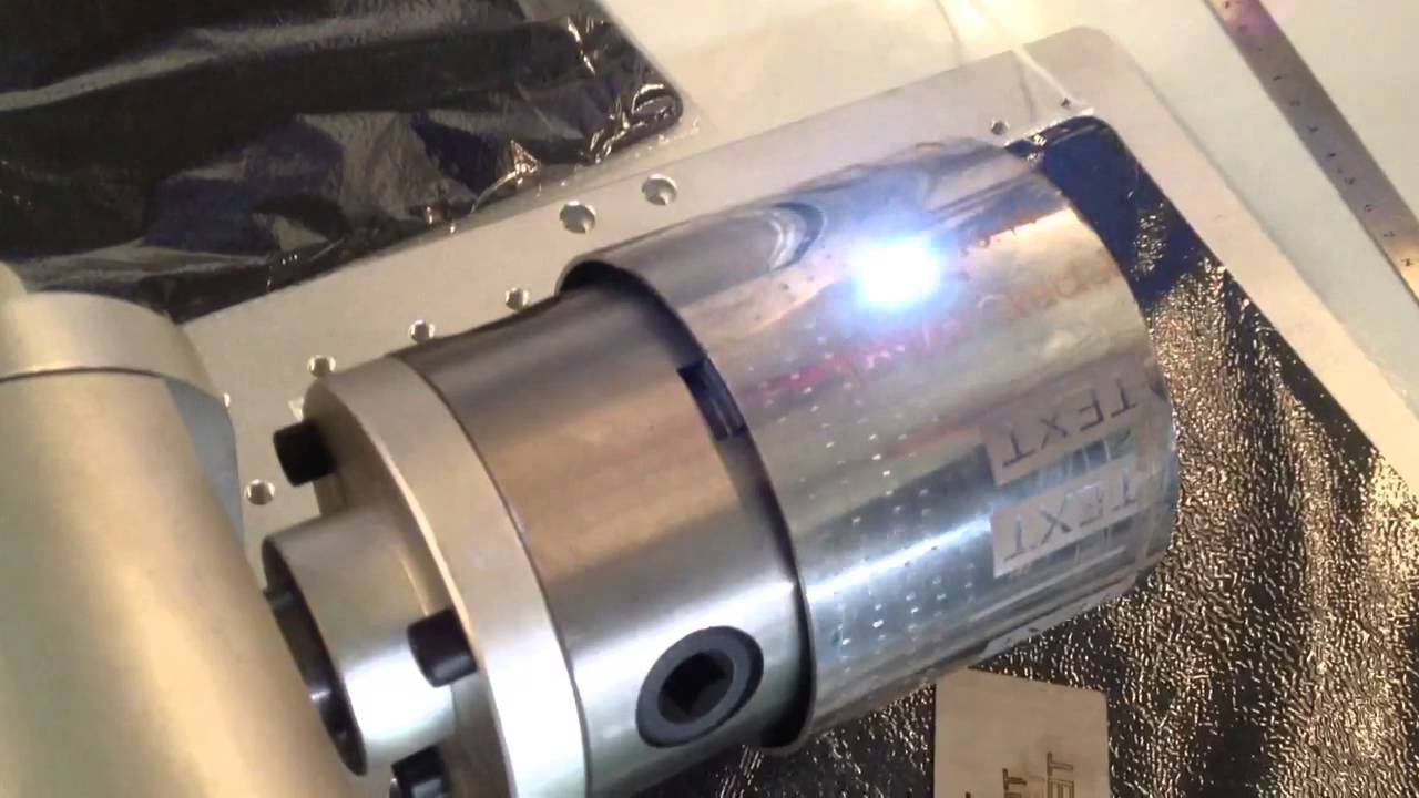 20w fiber laser machine with Rotary - YouTube