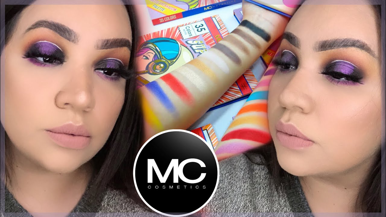 PROBANDO PALETA SUPERGIRL DE MC COSMETICS / MAQUILLAJE NAVIDEÑO - YouTube