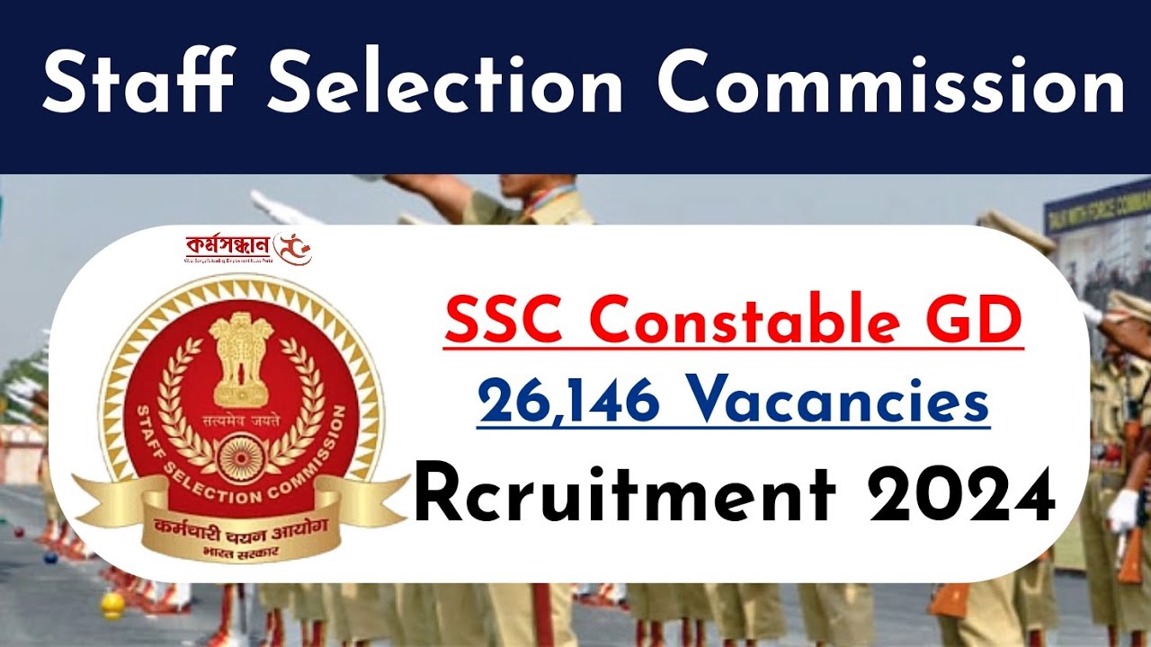 SSC GD Constable Recruitment 2024 Apply Online Form for CAPF SSF and ...