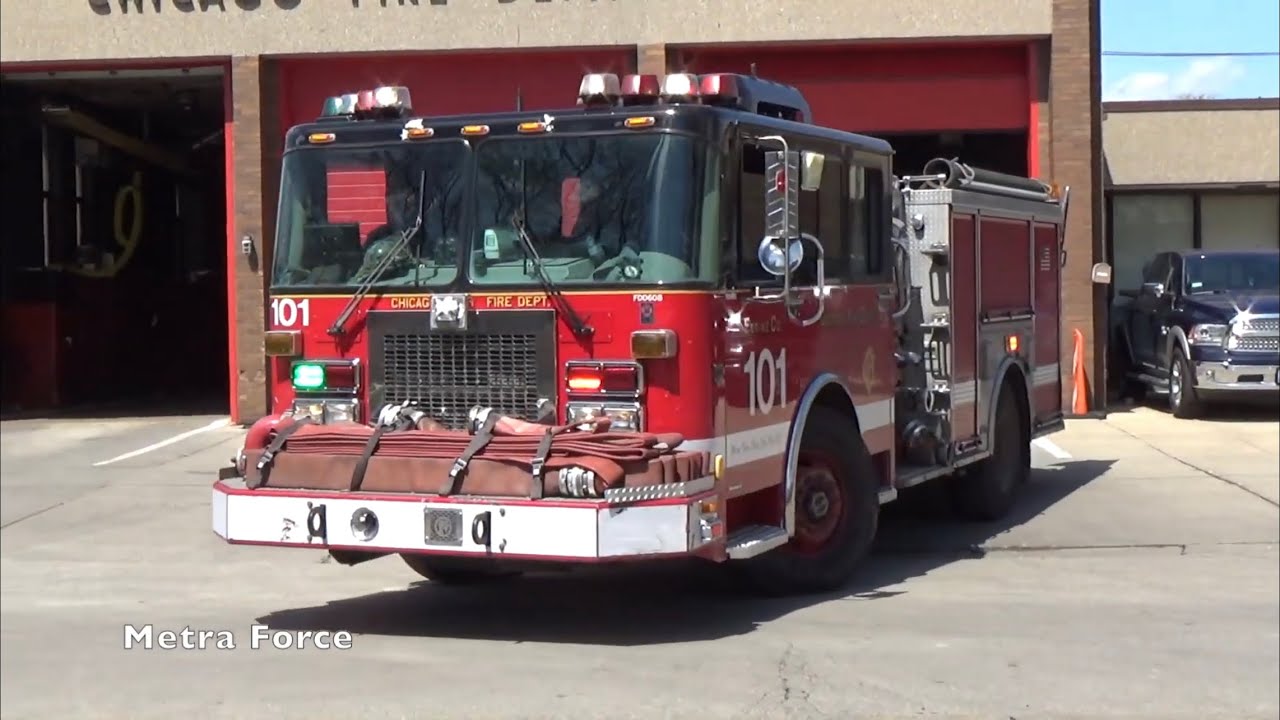 Chicago Fire Dept Engine 101 Responding - YouTube