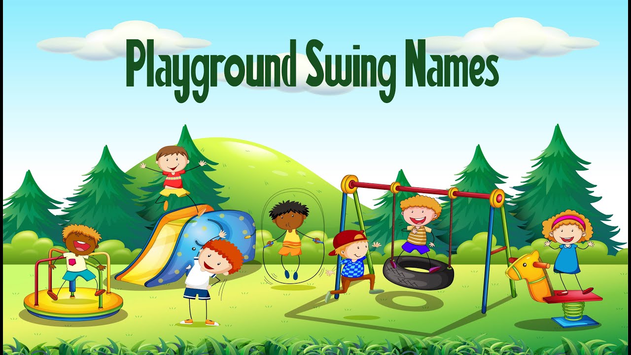 Playground swings name | Kids vocabulary | Educational video| Little ...
