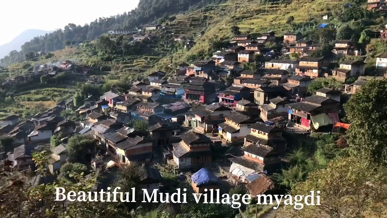 Beautiful Mudi village myagdi @Gagan pun official - YouTube