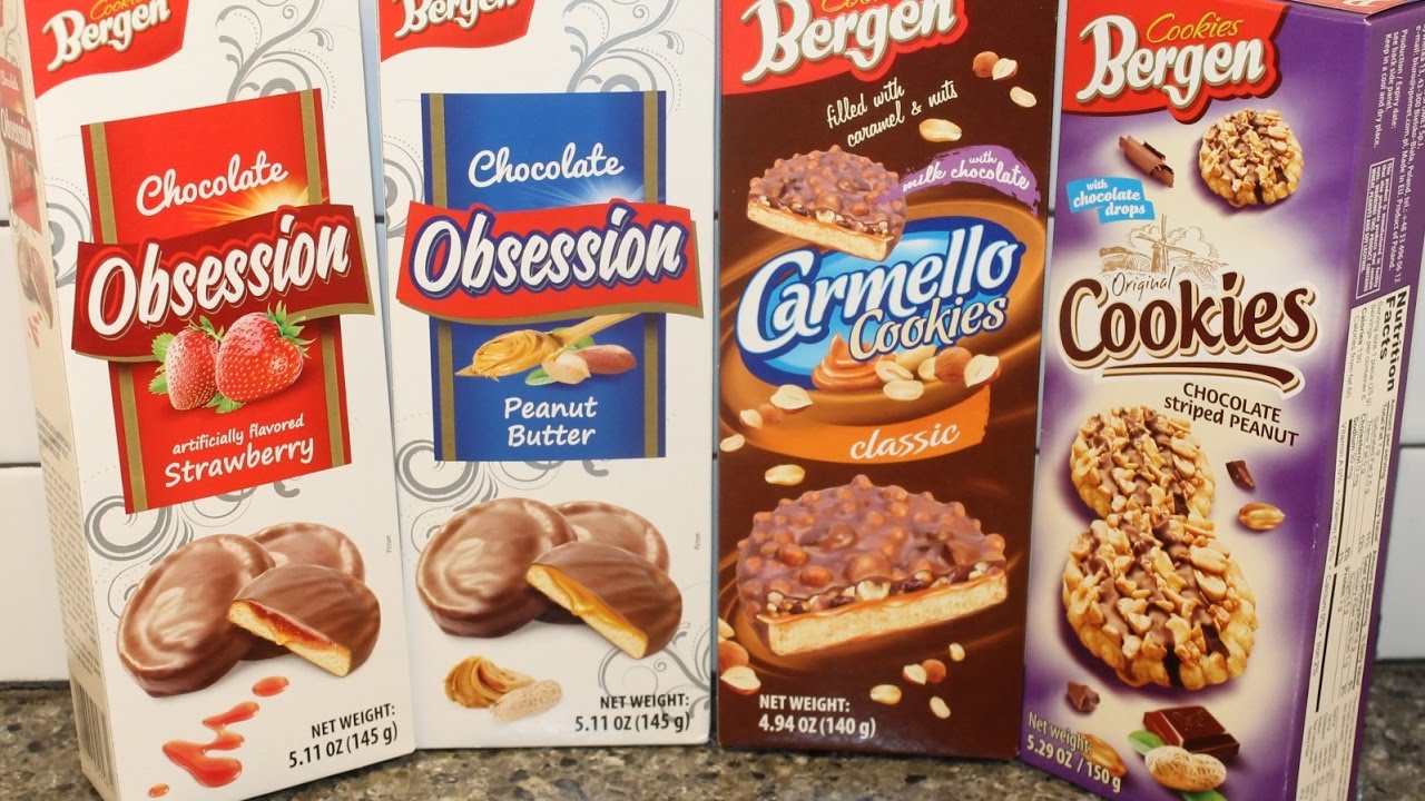 Bergen Cookies Obsession Strawberry & Peanut Butter and Carmello ...