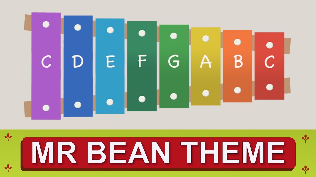 How to play Mr Bean Theme Song on a Xylophone (Easy Songs Tutorial ...