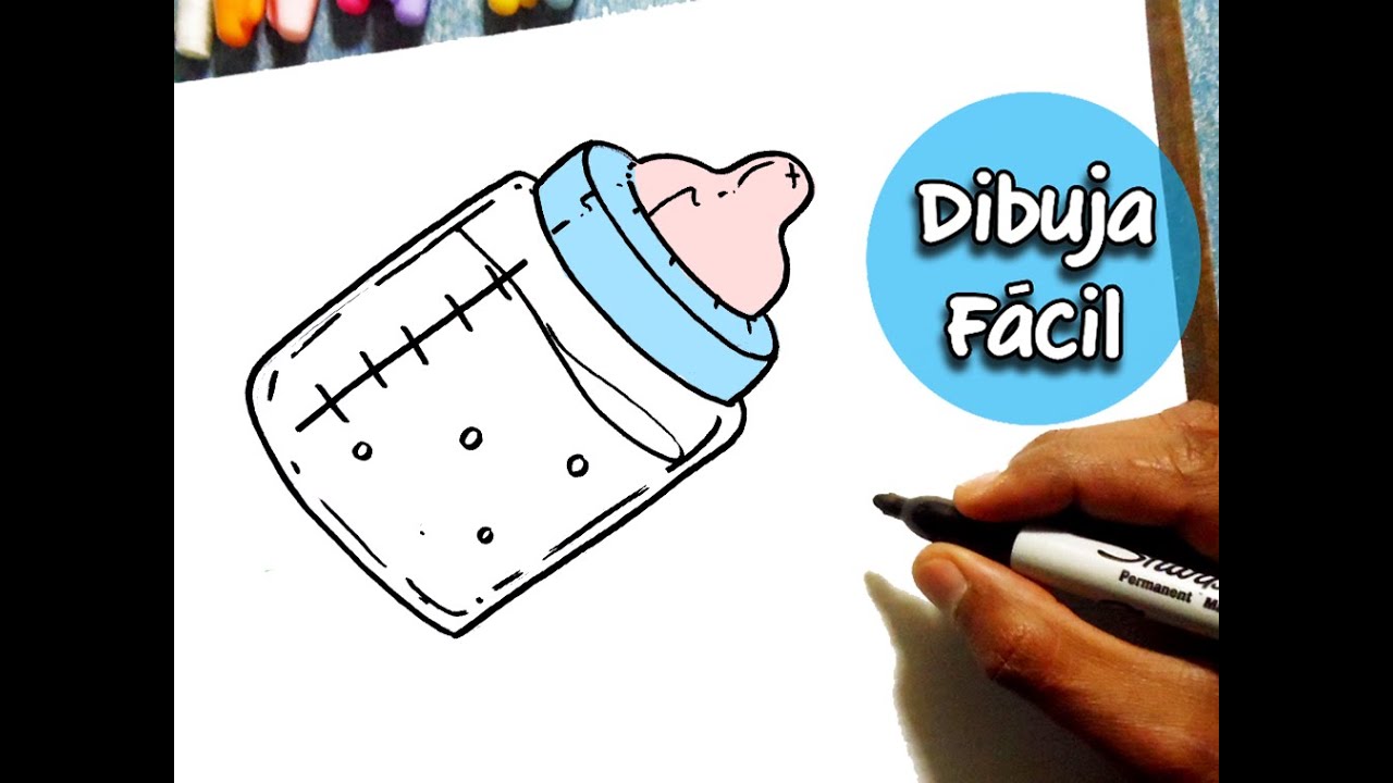Como Dibujar un Biberon Facil y Rapido | Dibujos para Dibujar - YouTube