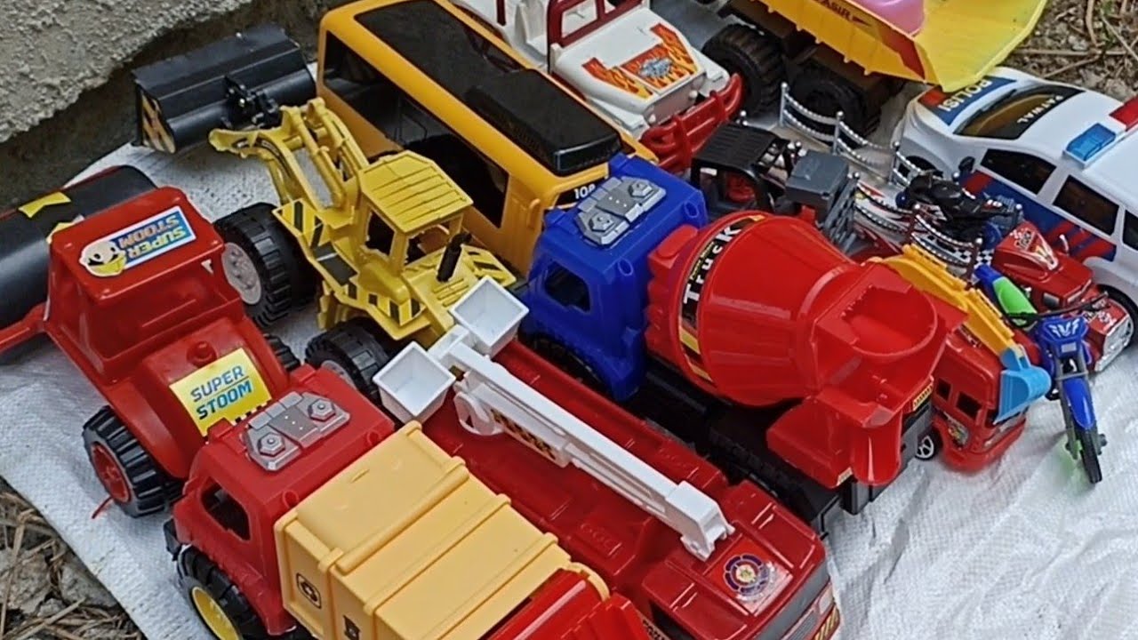 mobil truk pasir, truk sampah, mobil Slender, motor cross, mobil polisi ...