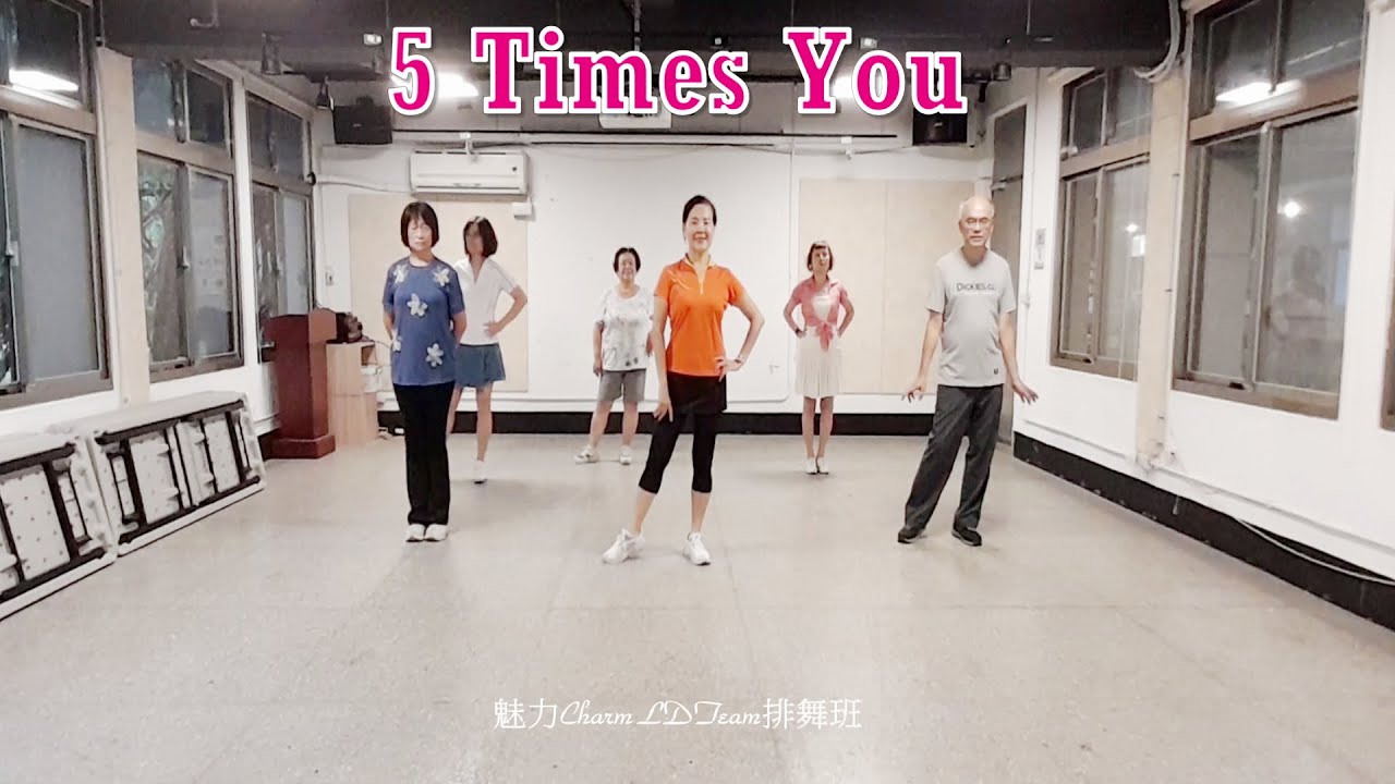 5 Times You - Line Dance (Improver) - YouTube