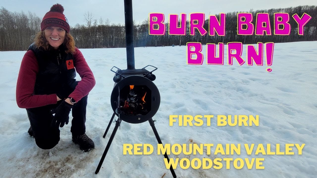Red Mountain Valley WOOD BURNING STOVE | First Burn | Is it any good ...