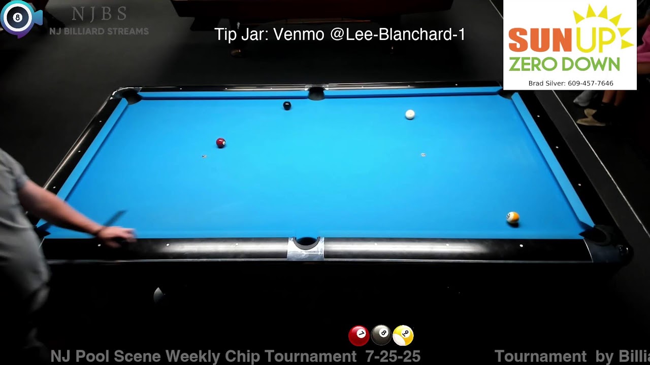 NJ Pool Scene Weekly 9 Ball Chip Tournament 7-25-25 - YouTube