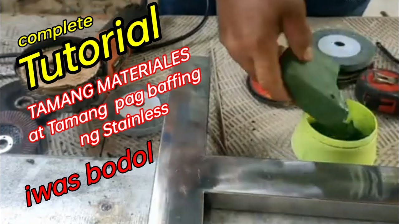 PAANO MAG BUFFING NG STAINLESS. - YouTube